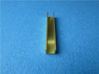 China C3800 Copper Alloy U Channel 25mm x 15mm Brass Extrusion Profile Custom Lengths for sale