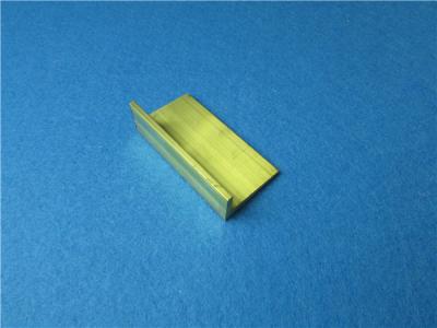 China Brass L Shape Profiles 25mm x 35mm Extruded H Sections for Decorative Industrial Use for sale