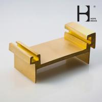 China HP Brass Custom Polished Brass Interior Window Frame 1-2mm Thick Golden SGS ISO9001 for sale