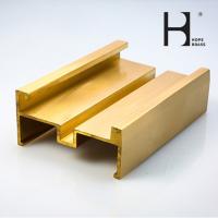 China HP Brass Custom Polished Brass Interior Window Frame 1-2mm Thick Golden SGS ISO9001 for sale