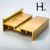 China HP Brass Custom Polished Brass Interior Window Frame 1-2mm Thick Golden SGS ISO9001 for sale