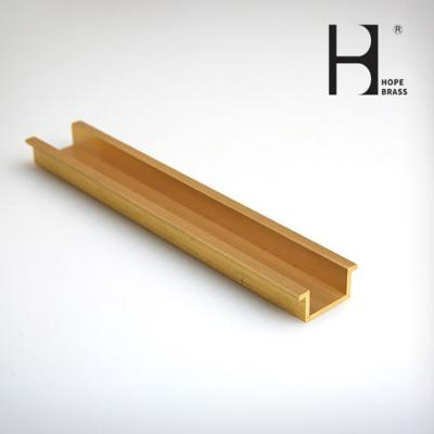 China Customizable Hardness Brass U-Shaped Channel for Industrial Applications for sale