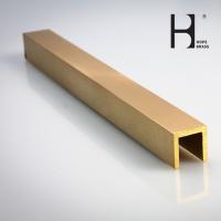 China Yellow Brass Extrusion U Channel Best Option with Standard Packaging for sale