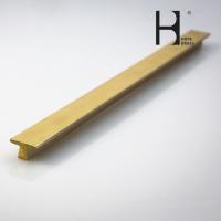 China Customizable Brass T Bar HP-105 SGS ISO9001 T-Shaped Brass Bar for Furniture Cabinet for sale