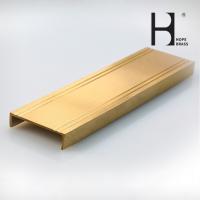 China Customized Length Brass Flat Bars H62 H59 Decorative Copper Profiles for Decoration for sale
