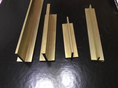 China Brass Tee Bar Small Tee Profiles 25mm x 25mm x 2mm Custom Lengths Copper T Slot Framing for sale