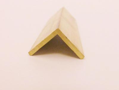 China Brass L Section Profile 15mm x 22mm x 2mm Copper Alloy Angle for Decorative Trim for sale