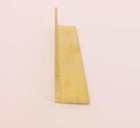 China Brass L Section Profile 15mm x 22mm x 2mm Copper Alloy Angle for Decorative Trim for sale