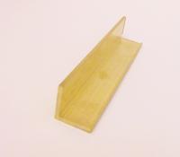 China Brass L Section Profile 15mm x 22mm x 2mm Copper Alloy Angle for Decorative Trim for sale