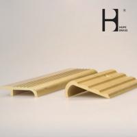 China Brass Anti Slip Stair Nosing 24mm Width L Shape Custom Size for Hotel Stairs for sale