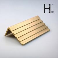 China Gold Brass Antislip Stair Strip 2.5cm x 100cm L Shape Customizable 30 Year Warranty for sale