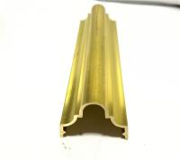 China Solid Brass Handrail Bracket Decorative Stair Handrail 60.5-63.5% Copper Custom Sizes for sale