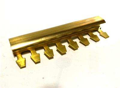 China Polished Brass Antislip Stair Strip Extruded Copper Floor Trim 5-180mm for sale