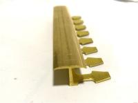China Polished Brass Antislip Stair Strip Extruded Copper Floor Trim 5-180mm for sale