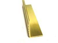 China Brass Stair Nosings for Carpet Heavy Duty Anti Slip L Shape 25mm x 15mm for sale