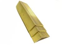 China Brass Stair Nosings for Carpet Heavy Duty Anti Slip L Shape 25mm x 15mm for sale