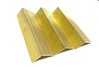 China Brass Stair Nosings for Carpet Heavy Duty Anti Slip L Shape 25mm x 15mm for sale