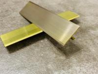 China Brass T Profiles Tee Shaped Bar H62 H59 Customizable Width Thickness ±0.2mm Tolerance for sale