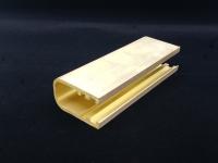 China 33mm x 25mm x 2mm Brass U Channel for Home Restaurant Decoration Custom Lengths for sale