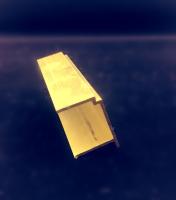 China 38mm x25mm Brass Extruding U Sections For Window Edging Decorations for sale