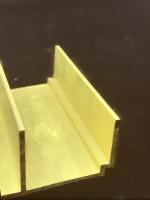 China 38mm x25mm Brass Extruding U Sections For Window Edging Decorations for sale