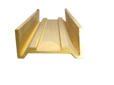 China Brass Extruded U Channel C Channel H Profile Custom Sizes 5mm to 190mm for Interior Decoration for sale