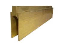 China Brass Extruded U Channel C Channel H Profile Custom Sizes 5mm to 190mm for Interior Decoration for sale
