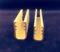 China Custom Brass Extruded U Channel 5-190mm Decorative Trim for Interior Use for sale