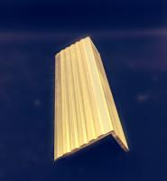 China Mirror Polished Copper Stair Nosing 25mm x 15mm L Shape Brass Anti Slip Strip for sale