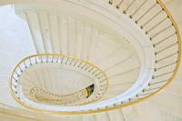 China Customized Design Solid Brass Stair Handrail for Church Hand Rail for sale