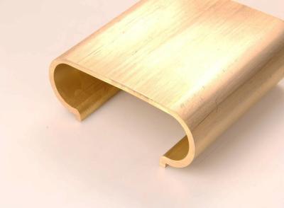 China C38000 Alloy Brass Rail Profiles 5mm to 190mm Copper Brass Rail Hardware for sale