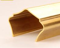 China Custom Brass Railing Handrail 5mm to 190mm Extruded Profiles for Staircase Decoration for sale