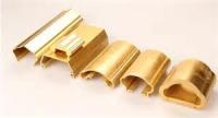 China Brass Handrail Decorative Profile 5mm-190mm Custom Extruded Brass Rail for Building for sale