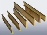 China Custom Copper Brass Pen Clips Extrusion Profiles 5mm to 190mm CuZn39Pb3 for sale