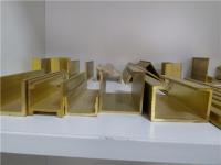 China Copper Brass Door & Window Profile With Extrusion Polish Process for sale