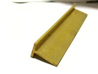 China Solid Copper T Shape Extruded Window Transome Sections 30mm Width Custom Lengths for sale