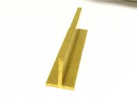 China Solid Copper T Shape Extruded Window Transome Sections 30mm Width Custom Lengths for sale