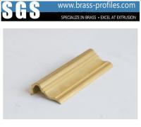 China Solid Brass Window and Door Frame Extrusion Profiles Golden Shining 5-180mm Custom for sale