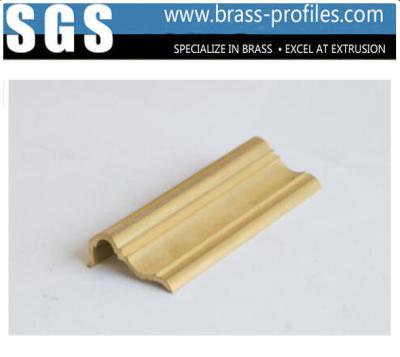 China Solid Brass Window and Door Frame Extrusion Profiles Golden Shining 5-180mm Custom for sale