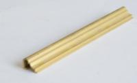 China Solid Brass Window and Door Frame Extrusion Profiles Golden Shining 5-180mm Custom for sale