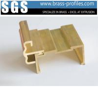 China Brass Window Extrusion Profiles Custom Length 1m to 6m C38500 Copper Alloy for sale