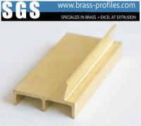 China Brass Copper Alloy Window Frame Profile Shinning Golden Color 5mm to 180mm for Door Hardware for sale