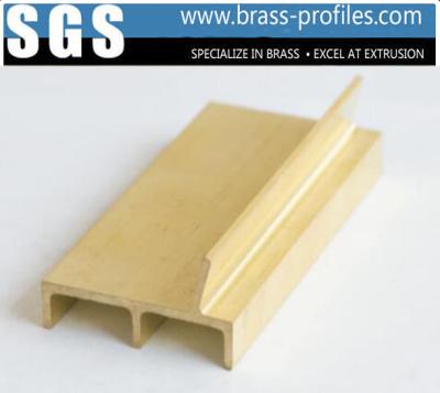 China Brass Copper Alloy Window Frame Profile Shinning Golden Color 5mm to 180mm for Door Hardware for sale