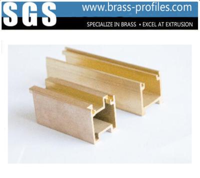China Brass Sliding Door Frame Extrusions CuZn39Pb3 5mm-190mm Custom Profiles for sale
