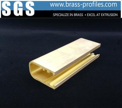 China 33mm x 25mm x 2mm Brass U Channel for Home Restaurant Decoration Custom Lengths for sale