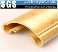 China Brass Handrail Shapes Copper Alloy Extruded Profiles 5mm to 190mm Custom Lengths for sale