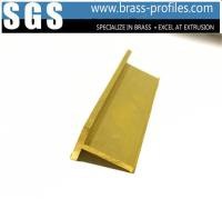 China 30mm x 24mm Solid Brass Flat T-bar Industrial Copper L Profiles for sale