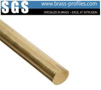 China C38500 Alloy Copper Round Bar 5-190mm Extruded Brass Profiles for Industrial Use for sale