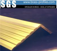 China 9ft Straight Copper Alloy Footgrip for Stair Usage Brass Stair Nosing 42x24x2.5mm for sale