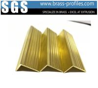 China Brass Copper Anti-Slip Stair Nosing 42x24x2.5mm T Bar for Floor Edge Decoration for sale